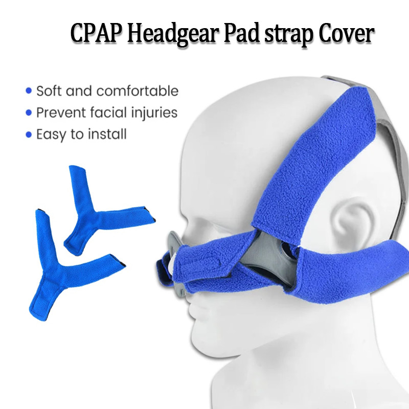 Non-Allergenic Y Shape CPAP Headgear Strap Cover Reduces Face Neck ...