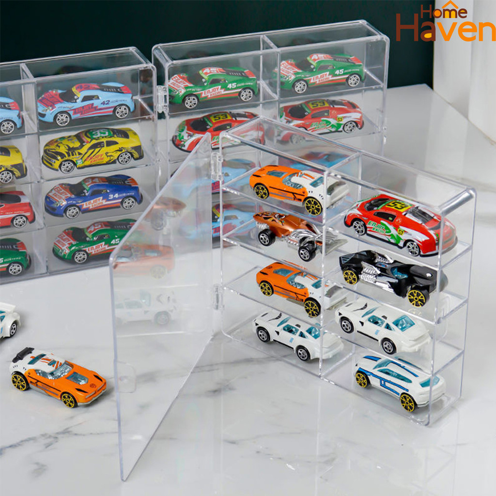 Acrylic Toy Car Storage Box Display Cabinet Single Car Toy Storage Box ...