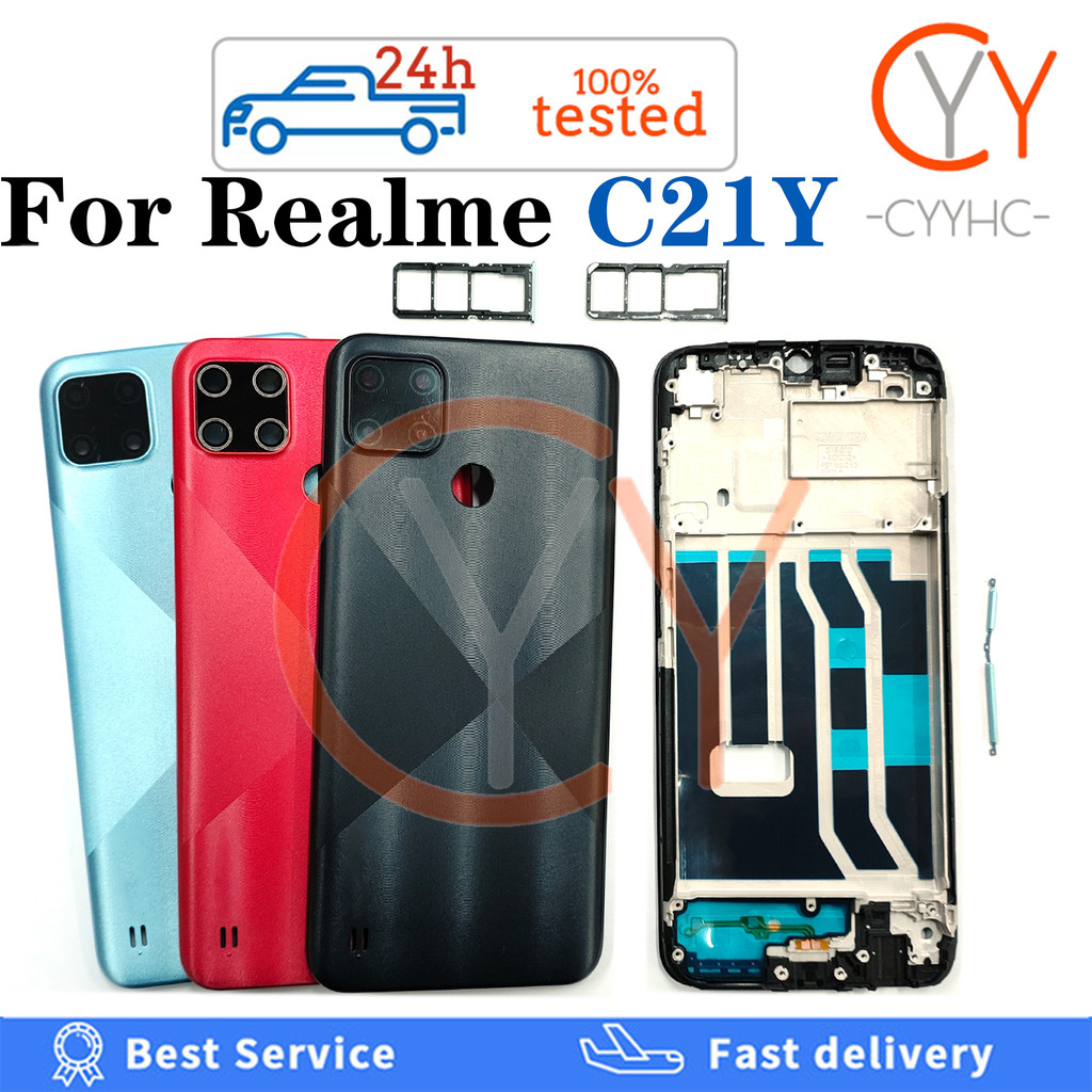 For OPPO Realme C21Y RMX3261 RMX3263 back cover Battery Housingr Volume ...