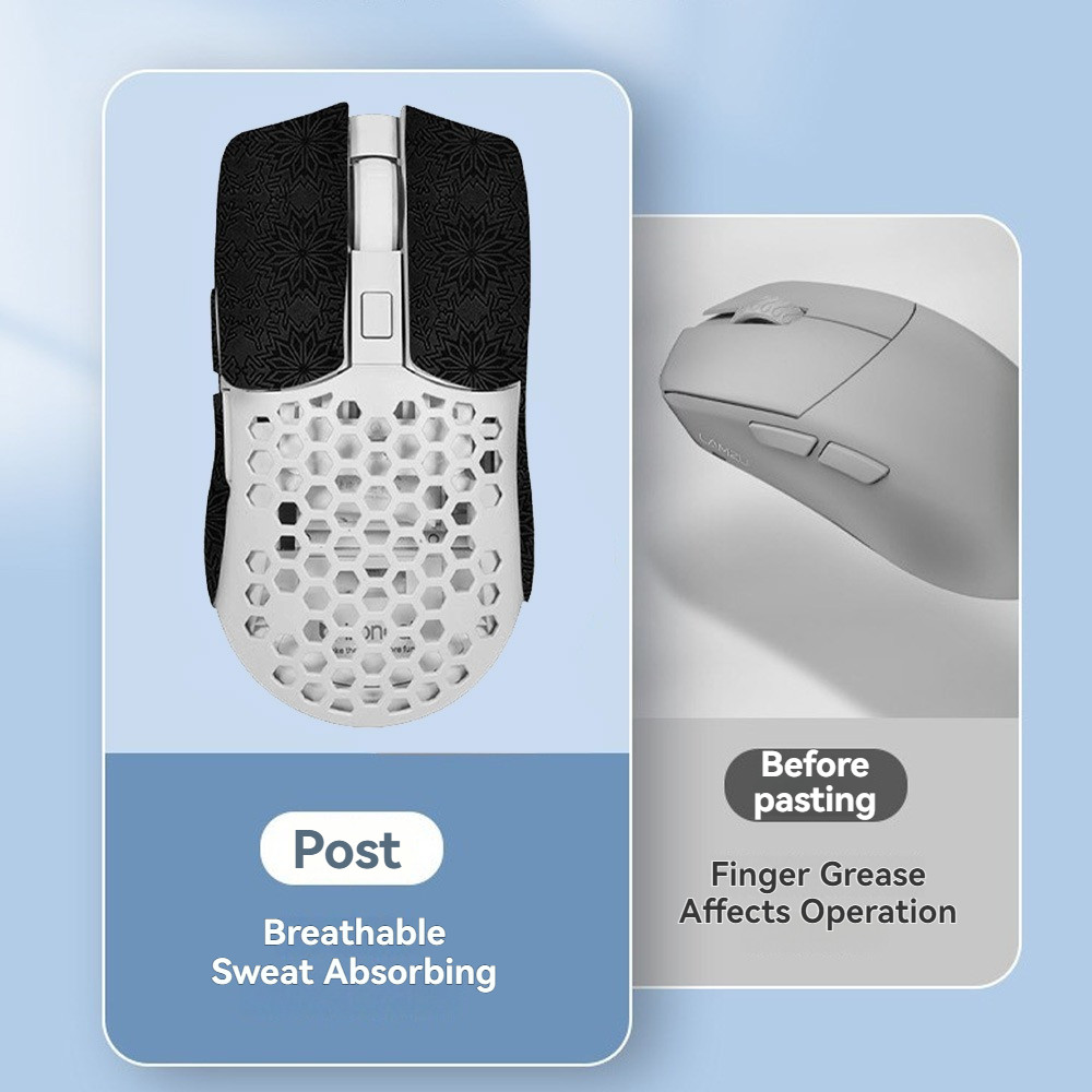 D Mouse Sticker 12x12cm DIY Quick-Dry Sweat-Proof Mouse Grip Tape PC ...