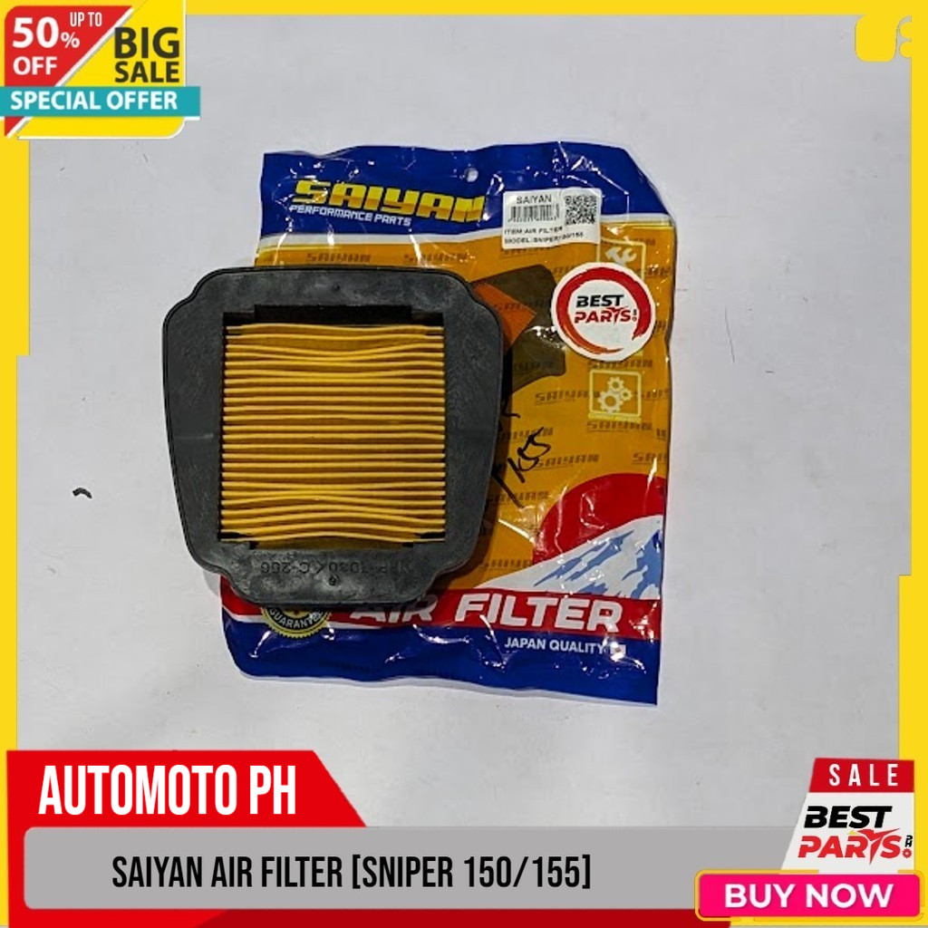 SAIYAN AIR FILTER for SNIPER 150/155 | JAPAN QUALITY PERFORMANCE ...