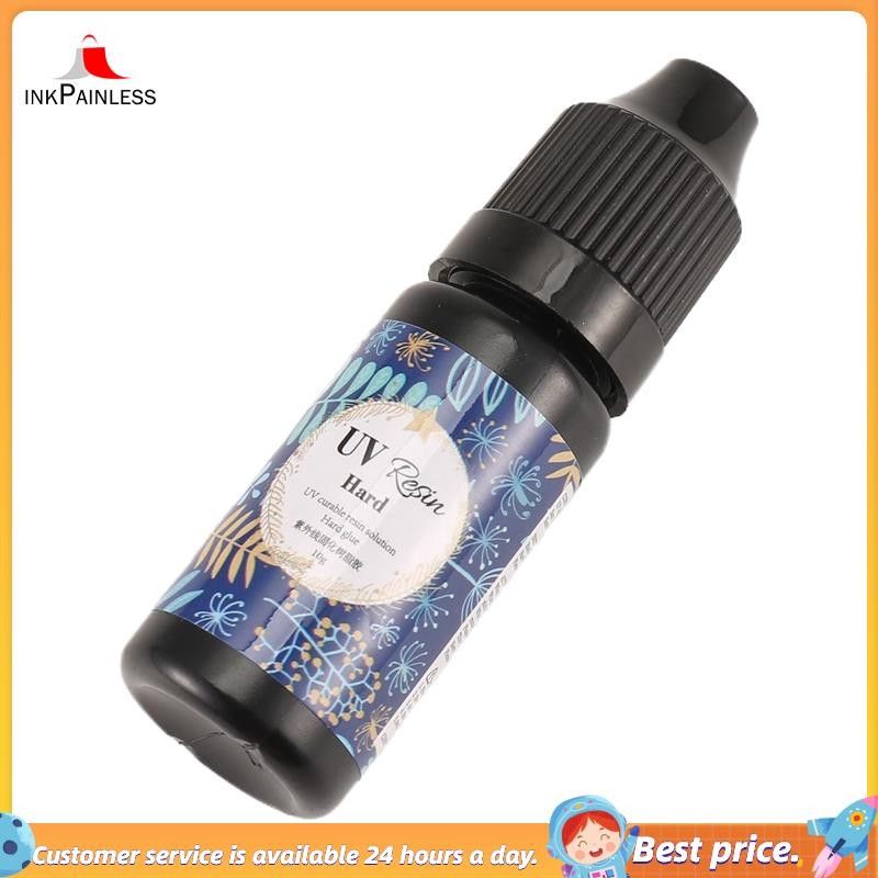 【inkpainless】Hard UV Resin Glue Clear Ultraviolet Curing Quick Drying Epoxy Resin UV Glue DIY ...