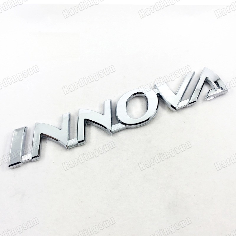 1 x ABS Chrome INNOVA Letter Logo Car Auto Rear Emblem Badge Sticker ...