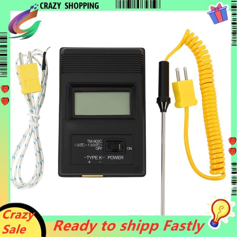 TM-902C(-50 Celsius to 750 Celsius) Temperature Meter TM902C Digital K ...