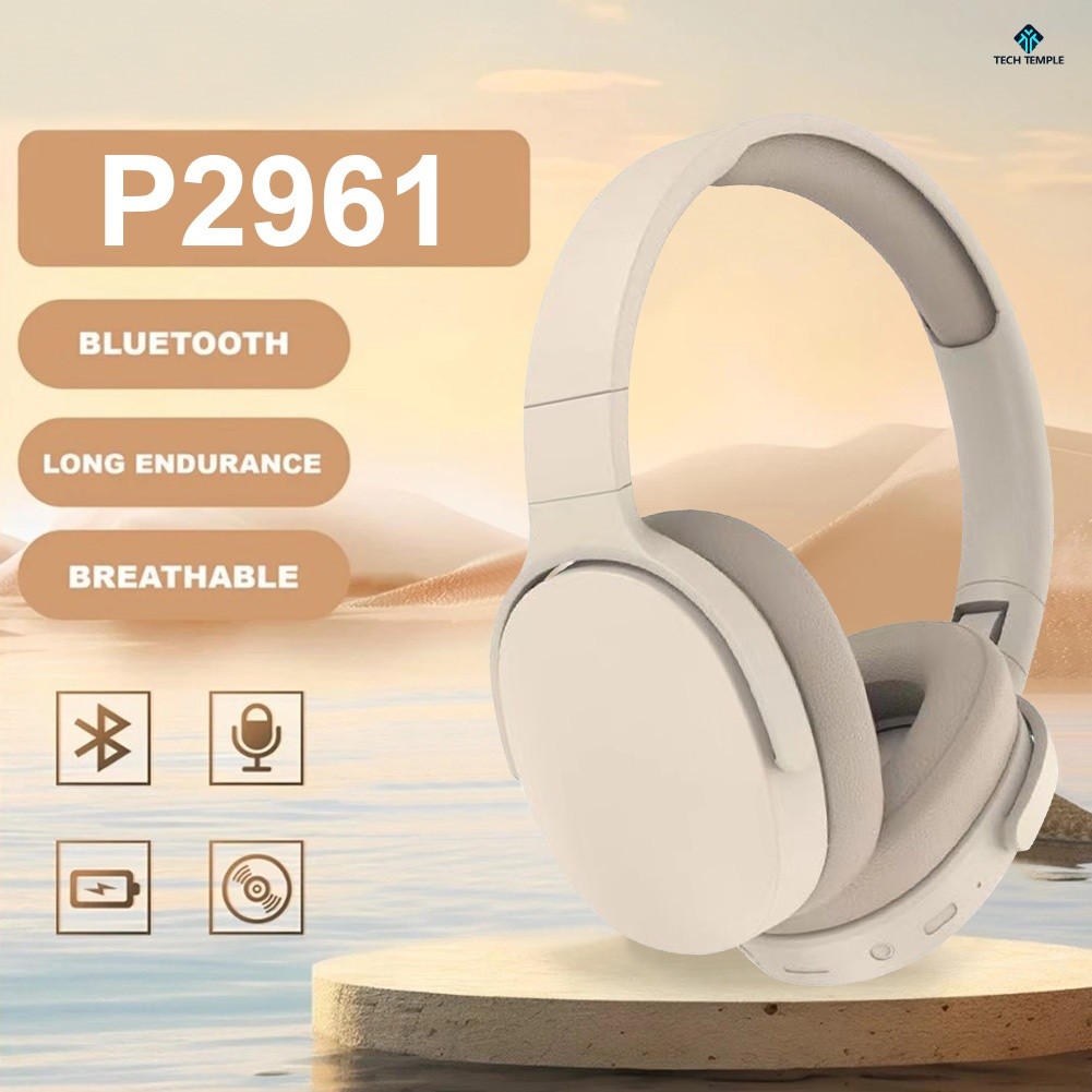 P2961 Bluetooth Wireless Foldable Headphone Noise Cancelling Stereo ...