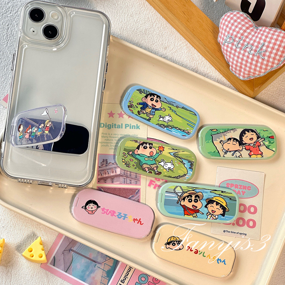 Cartoon Cute Crayon Shin chan Portable Makeup Mirror Stand Adhesive ...
