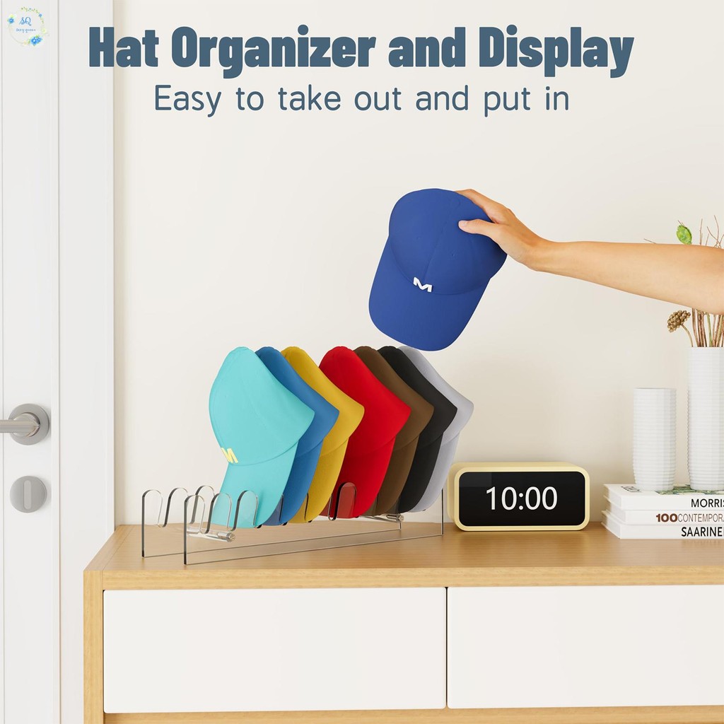 Baseball Caps Storage Rack Space Saving Shelf Hat Storage Rack for ...