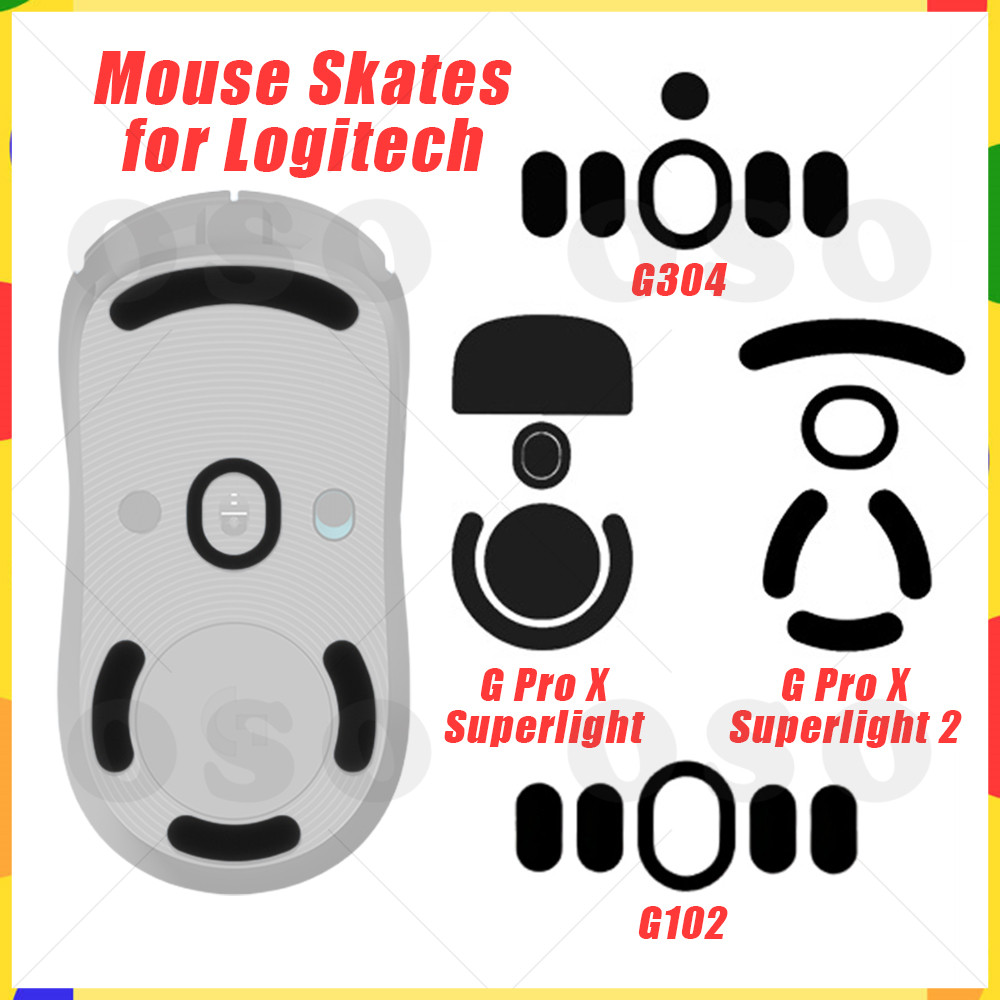 Wear-resistant PTFE Mouse Skates Replacement Logitech Mouse Skates for ...