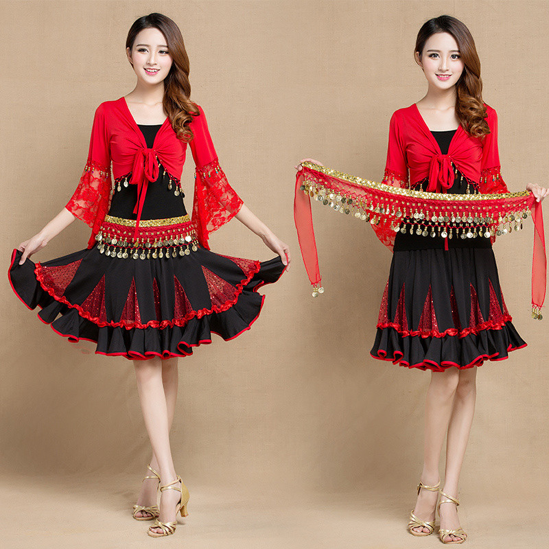 Spring Summer Square Dance Costume Adult Dance Clothes Middle-aged ...