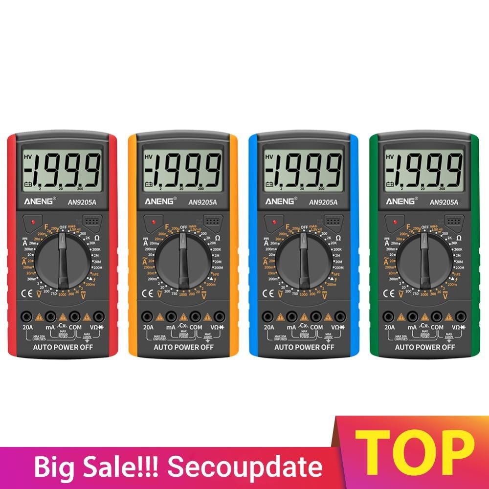 ANENG AN9205A+ Digital Multimeter Capacitance Current Tester Voltmeter ...