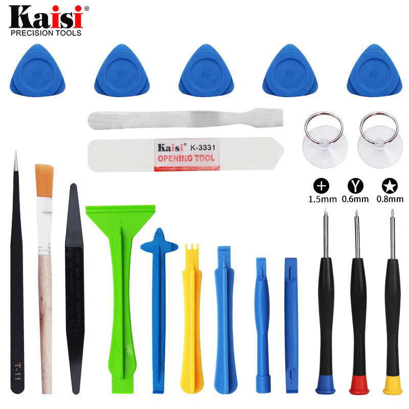 Kaisi 21 in 1 Mobile Phone Repair Tools Kit Spudger Pry Opening Tool ...