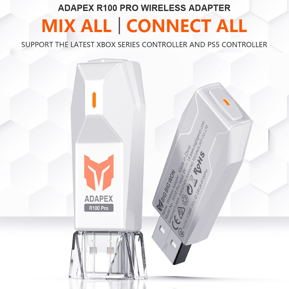 BIGBIG WON R100 Pro USB Wireless Adapter for Switch PS4/PS5 XBOX ...