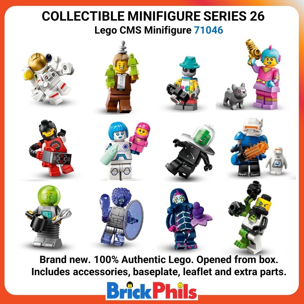 Lego CMS Minifigure 71046 Collectible Minifigure Series 26 (Singles ...