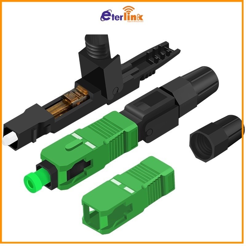 10pcs FTTH SC/APC Fiber Quick Connector Optic Fiber Fast Connector ...