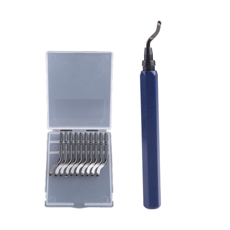 Handle Burr Metal Deburring Remover Cutting Tool with 10pcs Rotary ...