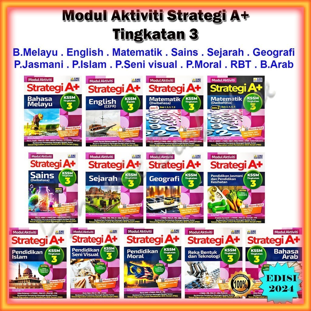 Exercise Book: Strategy Activity Module A+ Form 3 2024 Edition - B ...