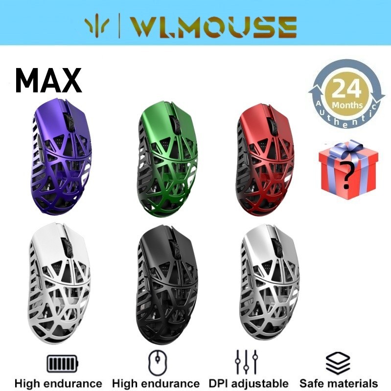 Wlmouse MAX Lightweight Magnesium Alloy Wireless 8K Esports Game Mouse 8K Return Rate Original ...