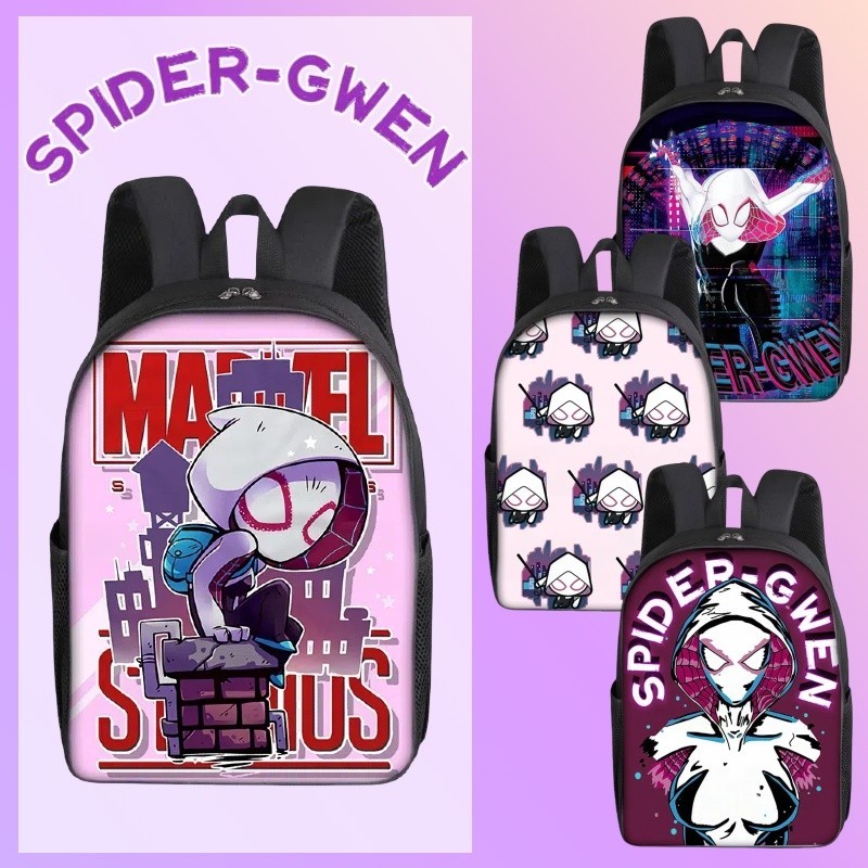 SPIDER-GWEN backpack 16 inch cartoon Spider Women Gwen backpack large ...