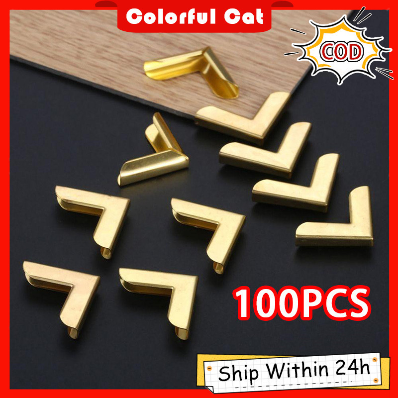 100Pcs Metal Corner Protectors Metal Corner Brackets for Book ...