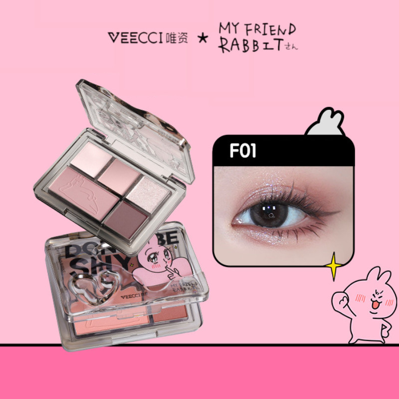 VEECCI Eyeshadow Palette Pink Rabbit Collaboration Multi-Color Daily ...