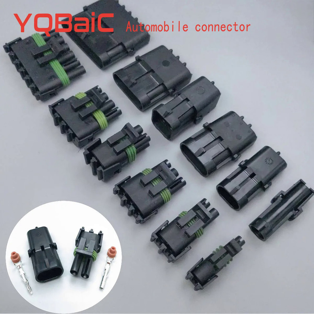 Delphi 2.5mm Waterproof Electrical Wire Connectors 1 2 3 4 6 Pin ...