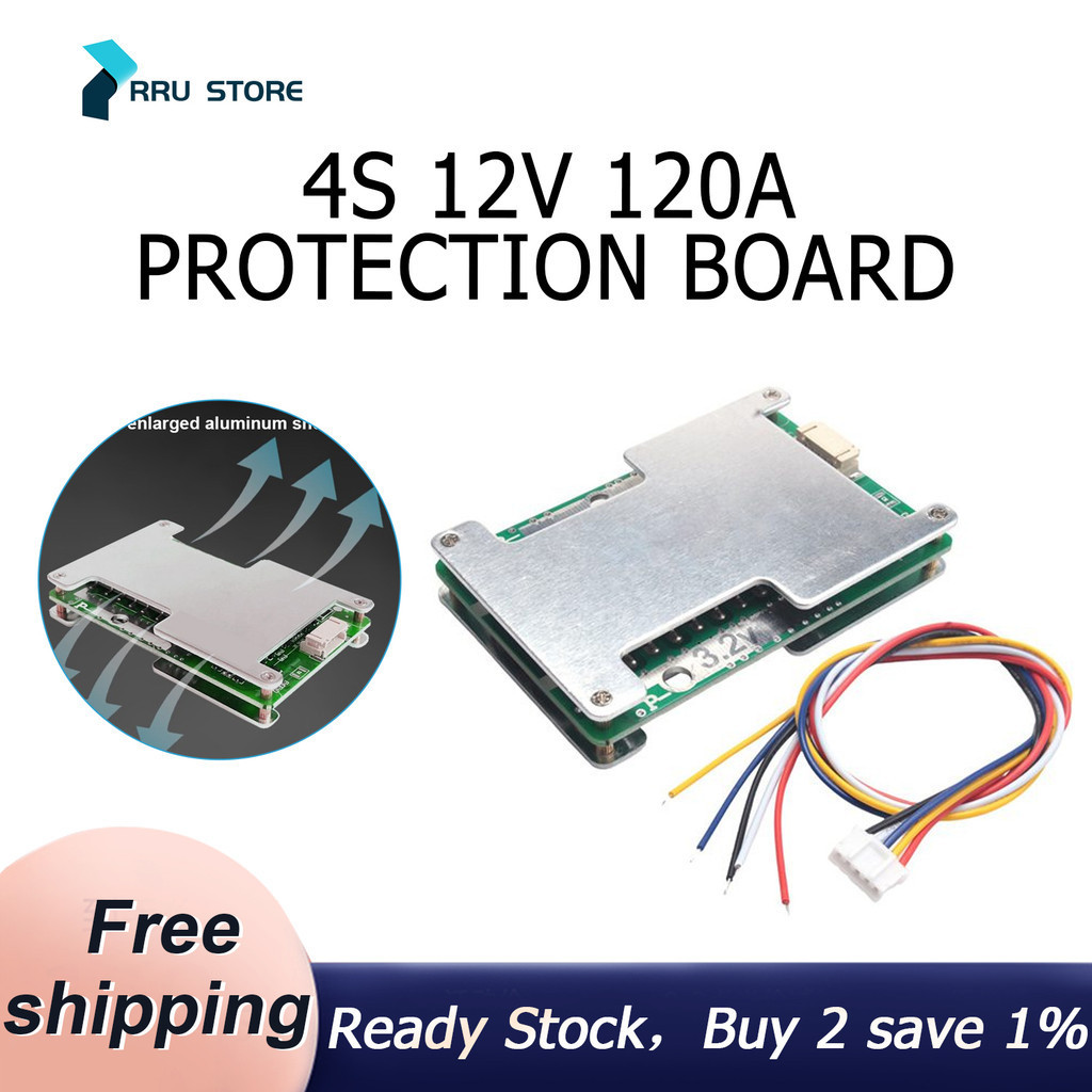 M★-4S 12V 120A Protection Board 3.2V BMS Li-Iron Lithium Battery ...