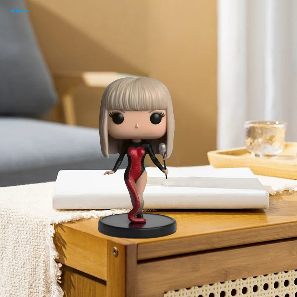 AM* Resin Singer Decoration Big Head Girls Model Adorable Women Singer ...