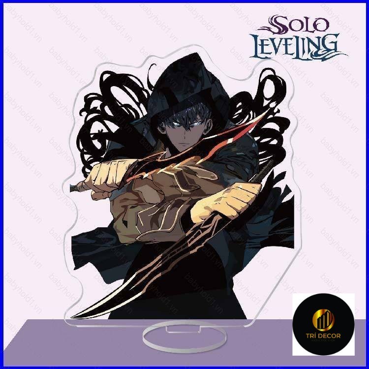 Solo Leveling Anime Figure Model Toy Acrylic Stand Plate Holder Sung ...