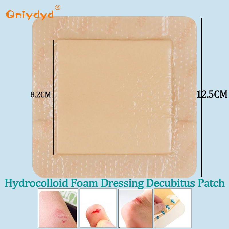 1 PC, Hydrocolloid Foam Dressing Decubitus Patch, Transparent Film ...