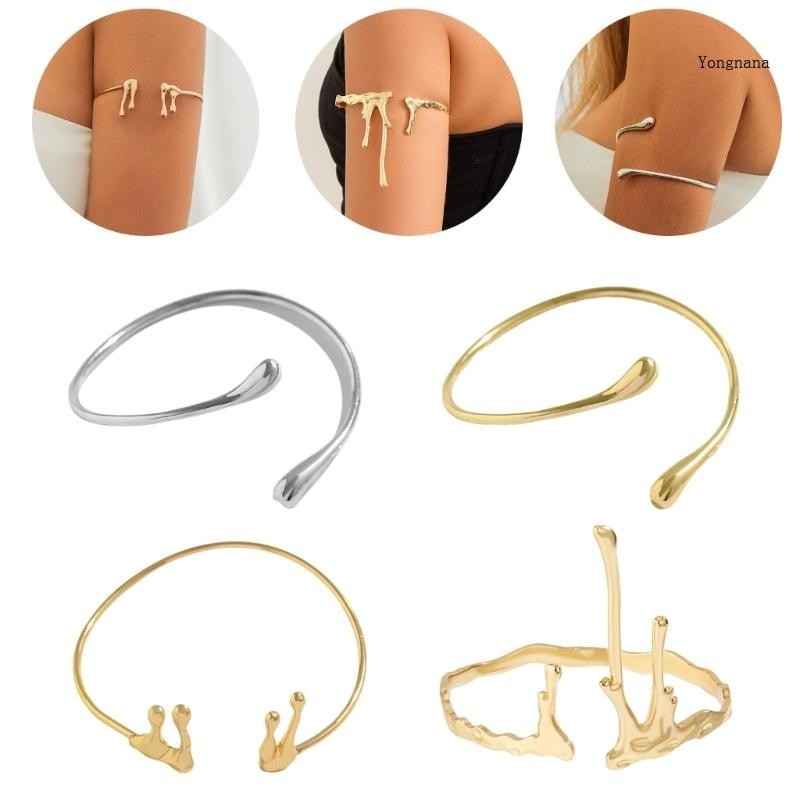 【CH*】 Shimmering Coils Arm Chain for Women Girls Arm Cuffs Elegant ...