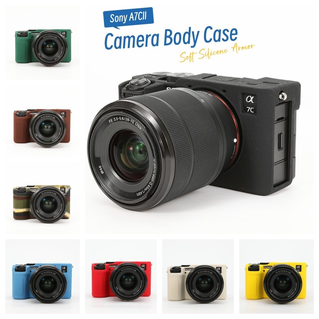 A7C2 Rubber Silicon Case Body Cover Protector Frame Skin for Sony A7CII ...