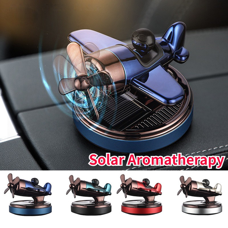 Car Perfume Solar Aromatherapy Auto Interior Car Deodorant Rotating ...