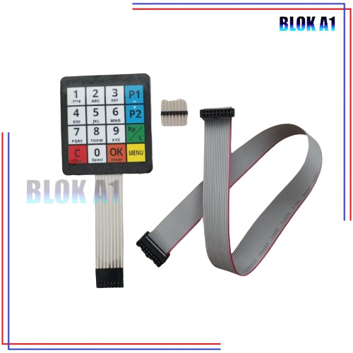 TOMBOL HITAM Socket Cable Connection & Keypad Standard Mini Pom Kipet ...
