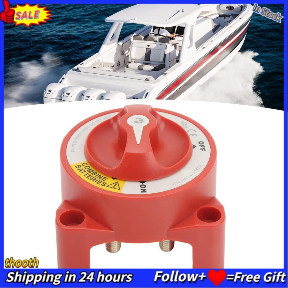 Thooth Battery Isolator Switch 350A On Off Knob 4 Studs Power Kill ...