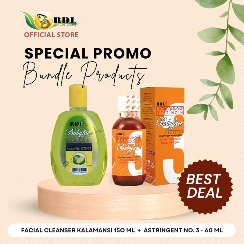 RDL Babyface Astringent #3 60ml + Babyface Facial Cleanser Kalamansi ...