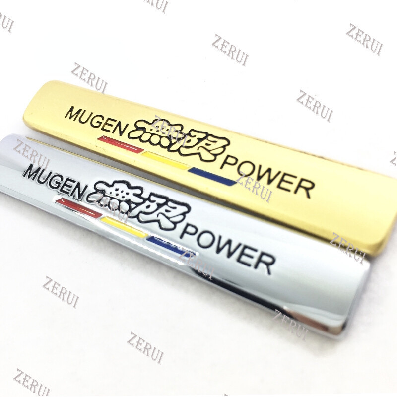 ZR 1 x Metal MUGEN POWER Letter Logo Car Auto Decorative Rear Side ...