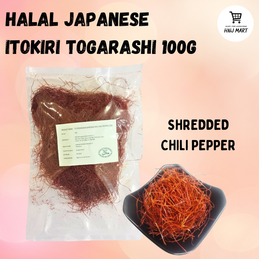 HALAL JAPANESE ITOKIRI TOGARASHI 100G SHREDDED CHILI PEPPER | Shopee ...