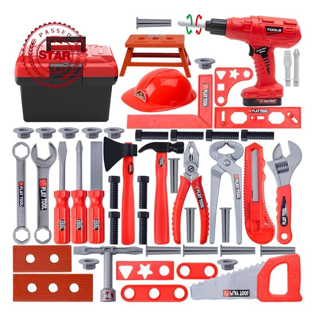 Toolbox Kit For Boys Educational Toy Set Simulation Tools Plastic ...