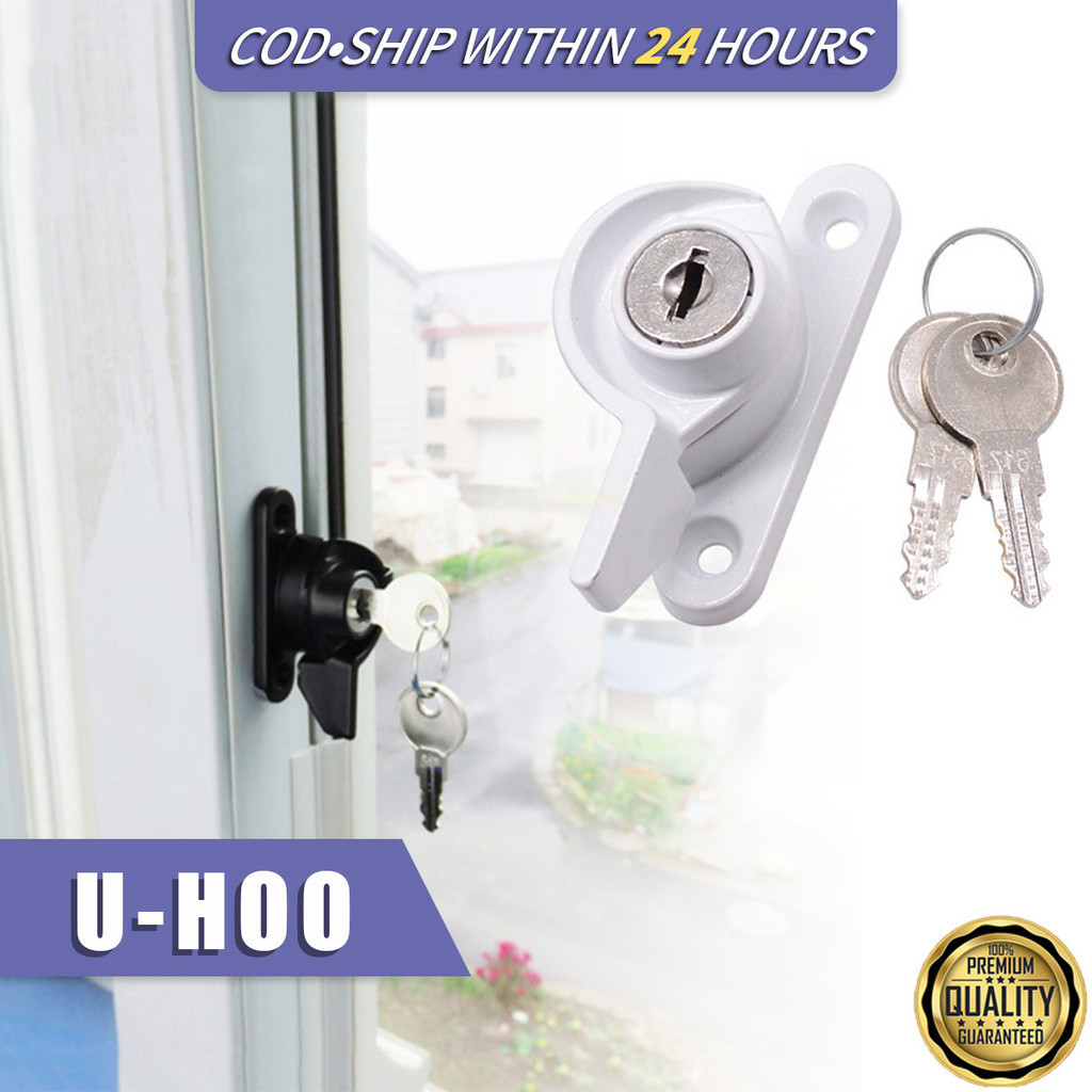 Crescent Lock Sliding Window Locks With Key Household Anti-theft Safety ...