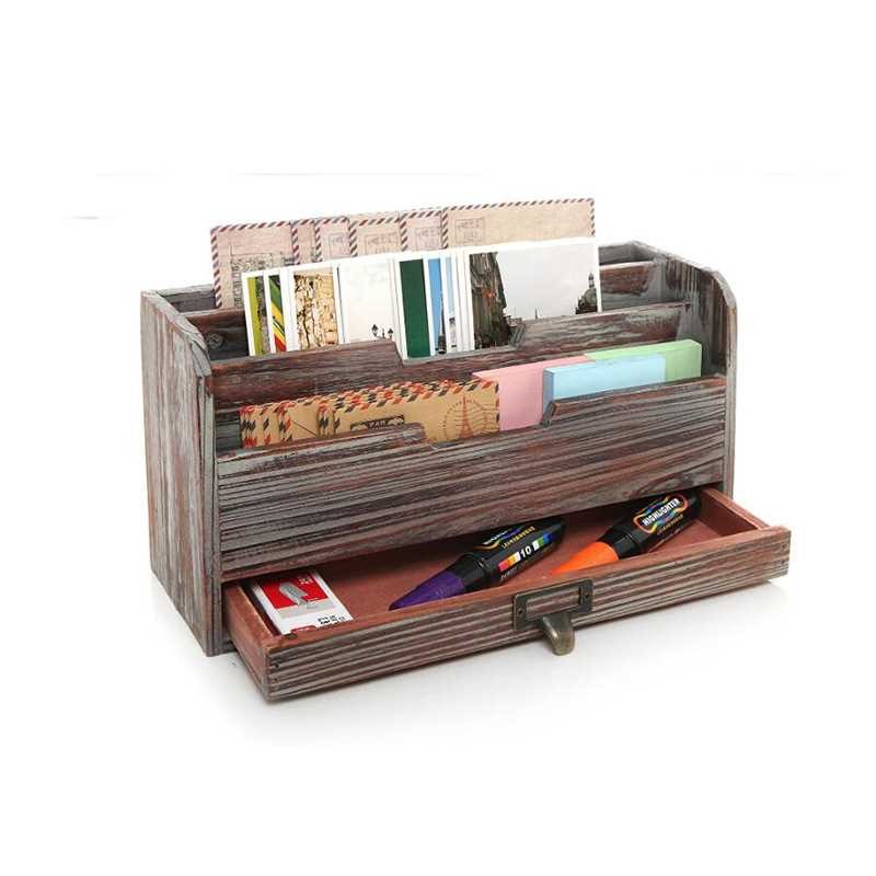 3Layer Country Style Wooden Table Cabinet Mail Sorter Pallet Rack ...