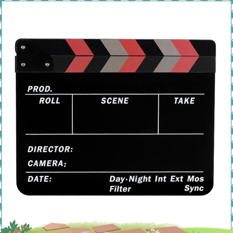 ClapperBoard Acrylic Movie Action Clap-Stick Director Film Clapboard ...