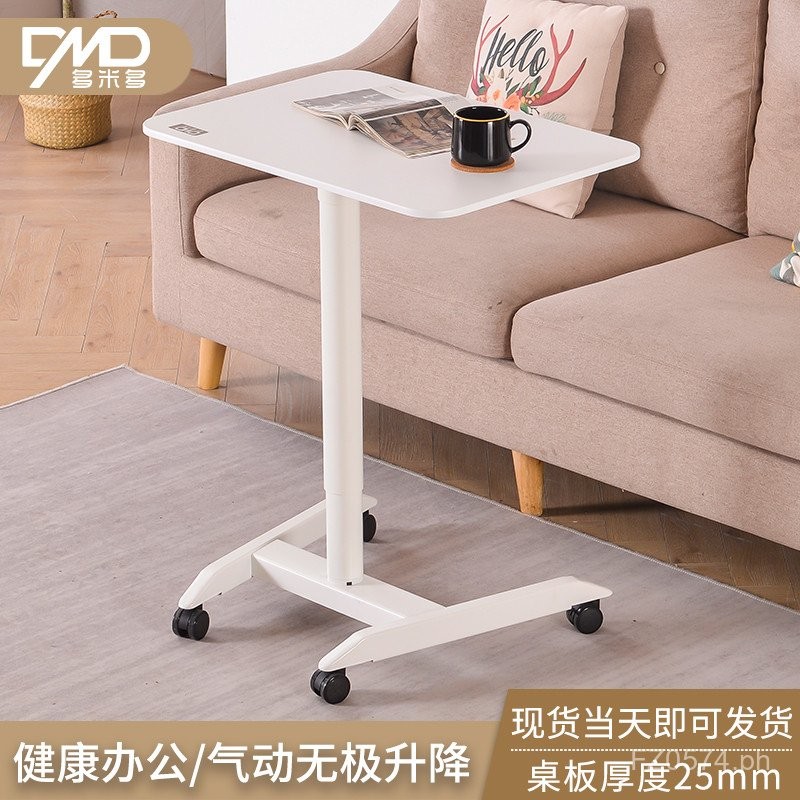 Office Desk Pneumatic Lift Desk Standing Movable Folding Simple Style ...
