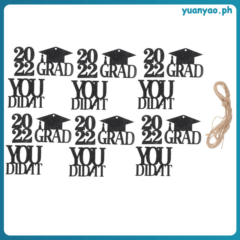 18 Pcs Ornament Wedding Decorations Congrats Grad Label Tags Graduation ...