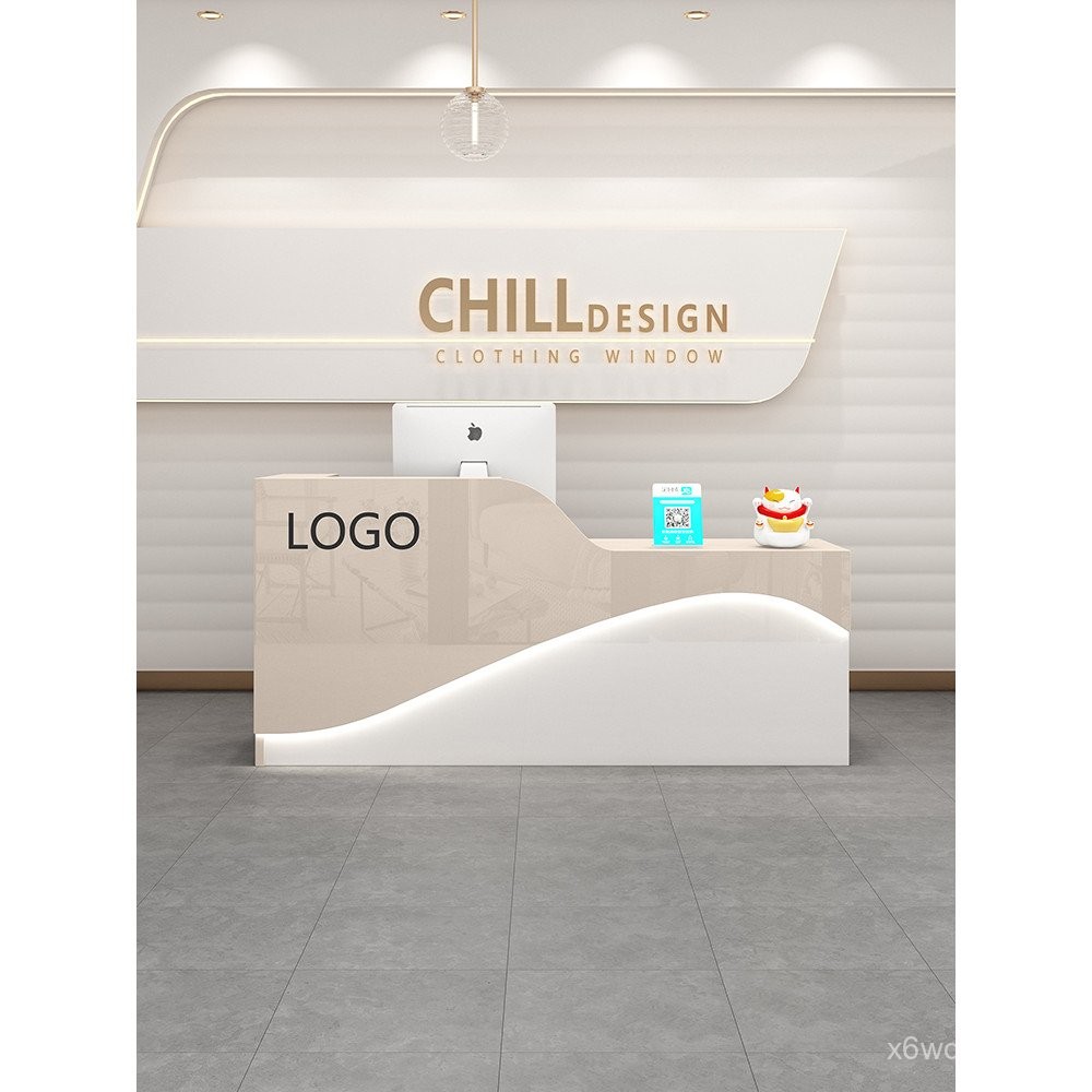 Bar Counter Cash Register Lacquered Small Beauty Salon Counter Simple ...