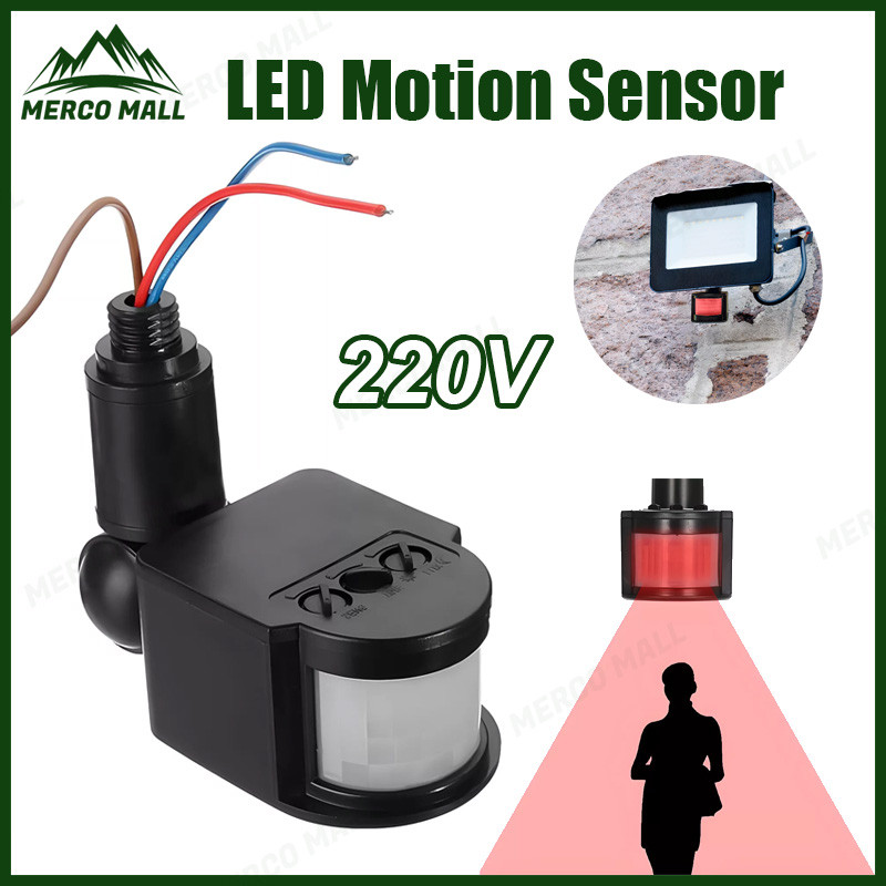 LED Motion Sensor 220V 12V Infrared PIR Motion Sensor Detector Switch ...