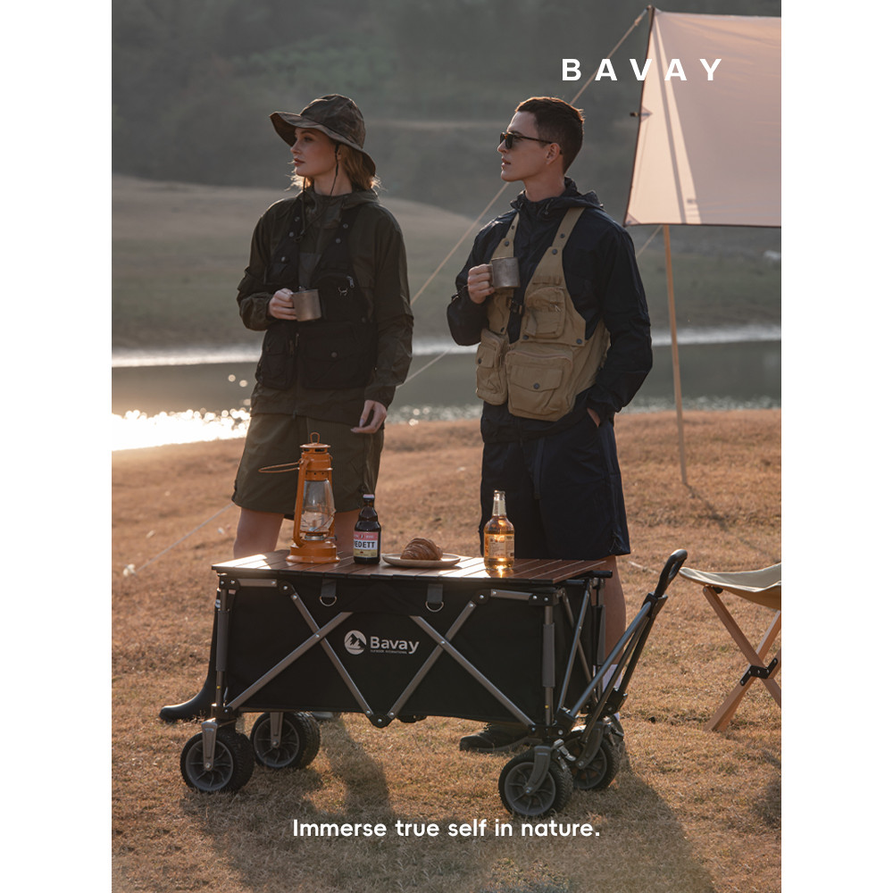 Bavay/Beihuan Outdoor Camping Cart Portable Folding Table Picnic Cart ...