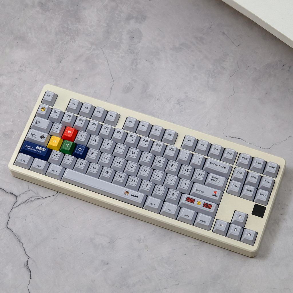 Minesweeper keycaps Pixel Gray PBT cherry Profile custom keycaps set ...