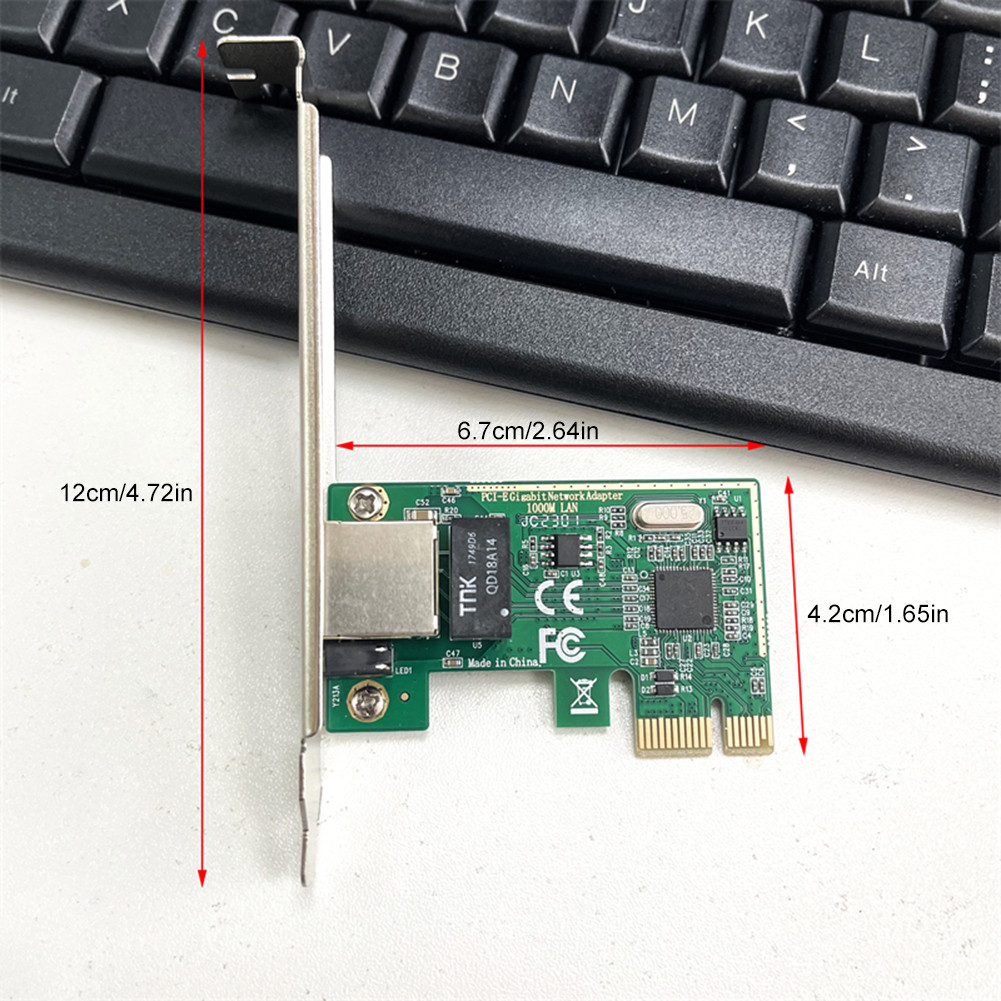 10/100/1000M Gigabit Ethernet PCI Express Network LAN Card Convenient ...