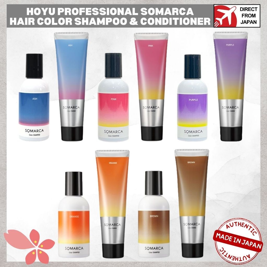 Hoyu Professional SOMARCA Hair Color Shampoo & Conditioner – Ash ...