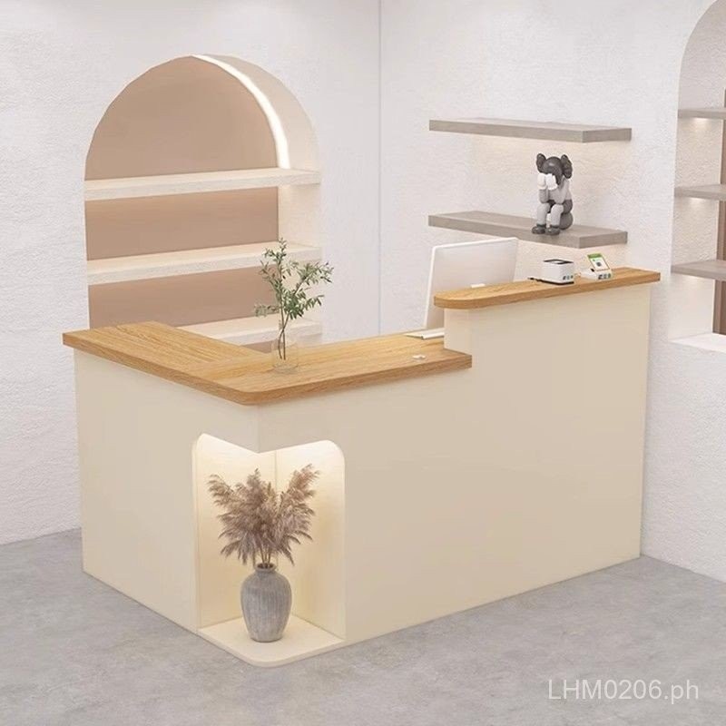 Corner Cash Register Bar Counter Small Reception Desk Front Desk Female ...